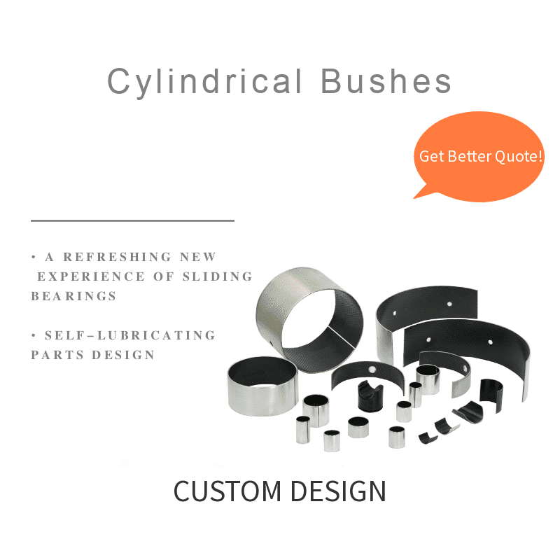 Cylindrical Bushes - Flanged Bushing - Split Bearing Bush, mm
