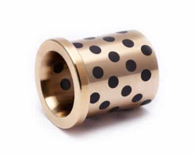 Solid Bronze Bushing | Graphite Plugged Lubricant Bearing
