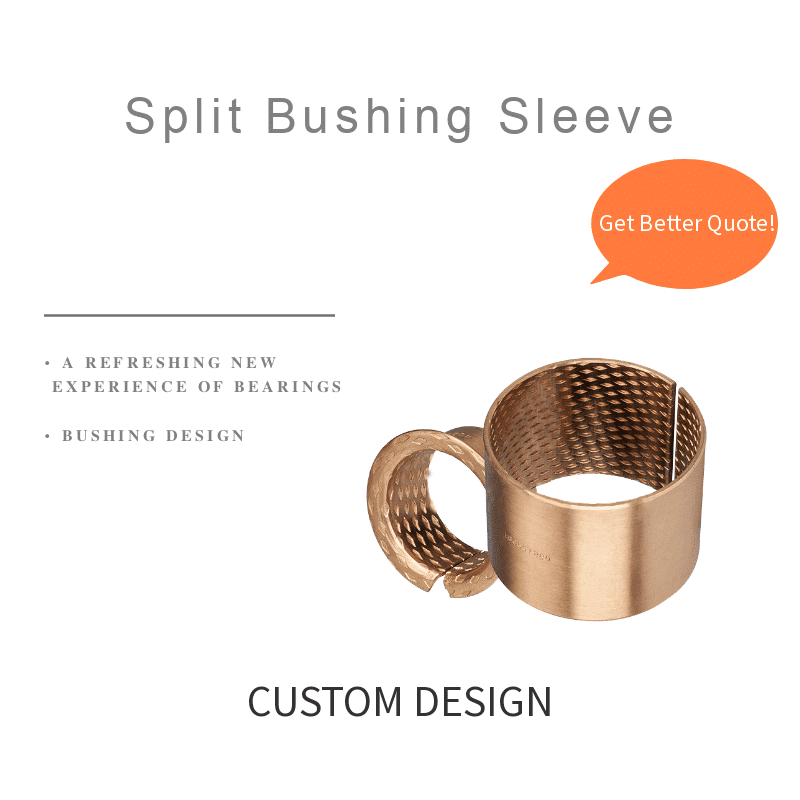 Bronze CuSn8 | Self-Lubrication Pockets | Bushing Order Online!