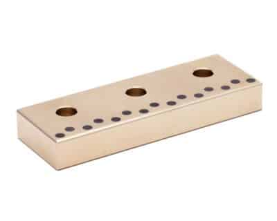 Wear Plate Self-Lubricating | Graphite Plugged | Metric Size