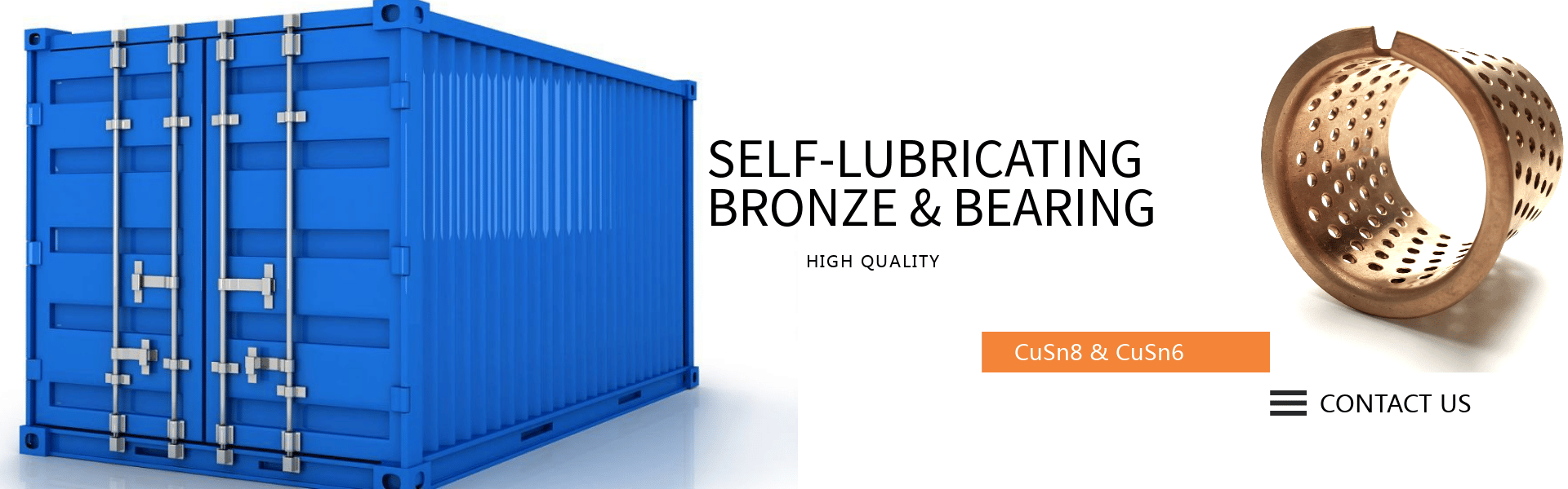 Bronze Bushing | Lubricated for Containers | Flange Size