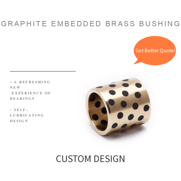 Flange Bushing Oilless Bronze Graphite | Bronzelube.com
