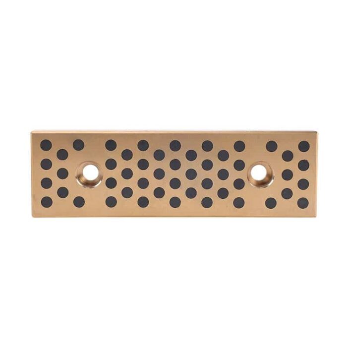 Copper Self-lubricating Plate - Plugged Graphite - Oil-free