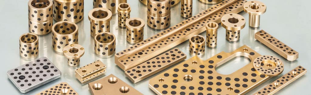 Copper self-lubricating Plate - Plugged Graphite - Oil-free