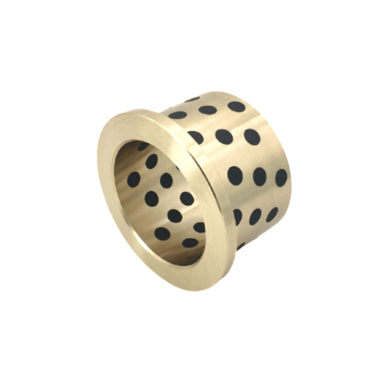 Flange Oilless Bushing with Graphite Plugs- Bronzelube.com