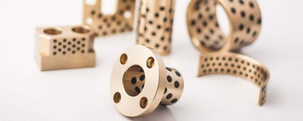 Self-Lubricated Material Graphite Impregnated Brass Bushing