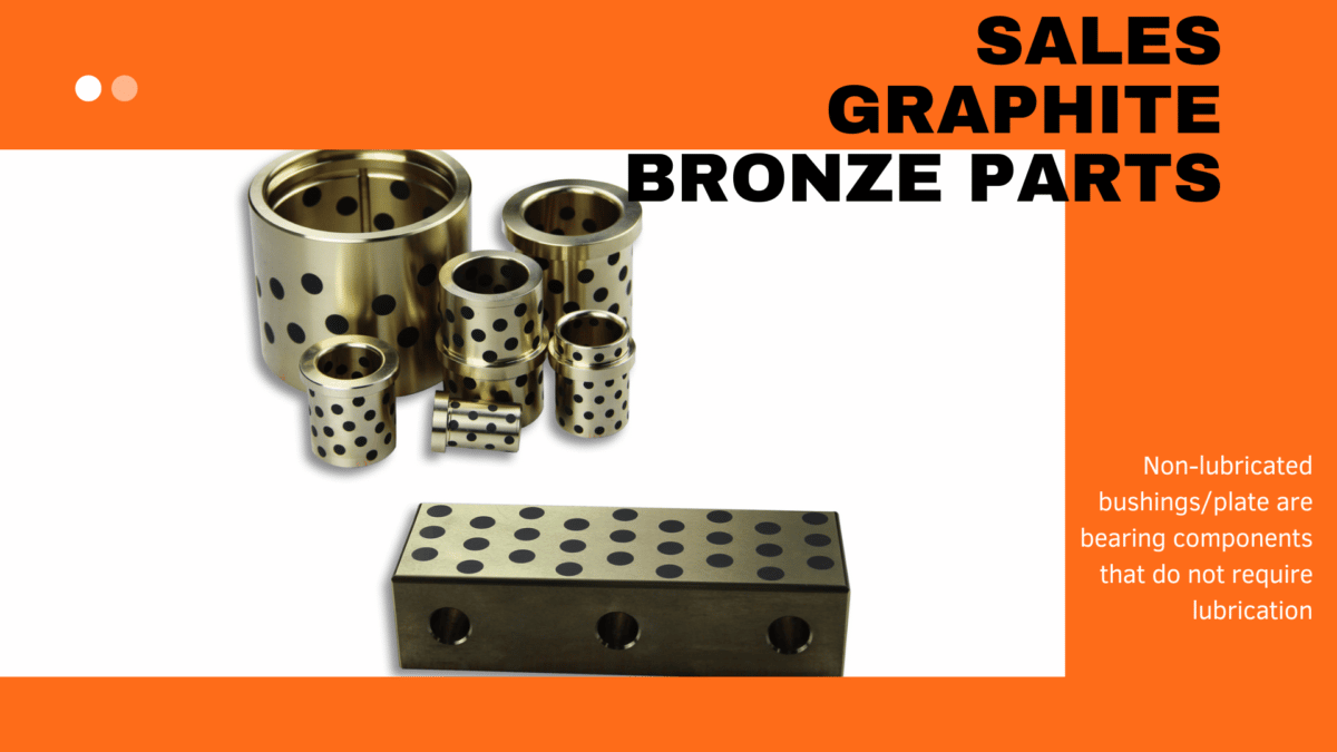 Copper self-lubricating Plate - Plugged Graphite - Oil-free