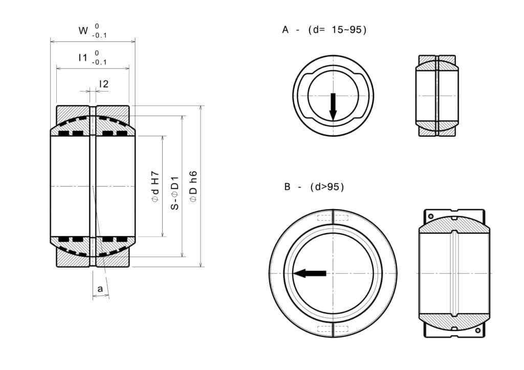 Spherical Plain Bearing- Self-lubricating- Oilless Bush