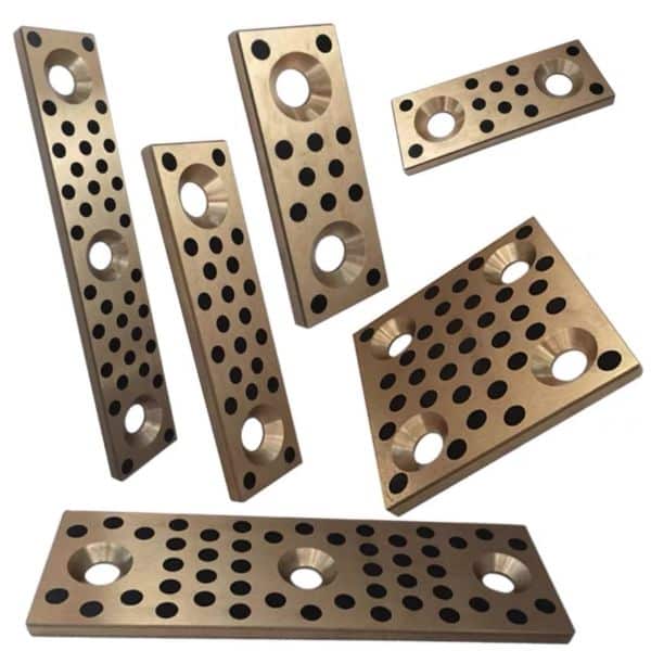 Copper self-lubricating Plate - Plugged Graphite - Oil-free