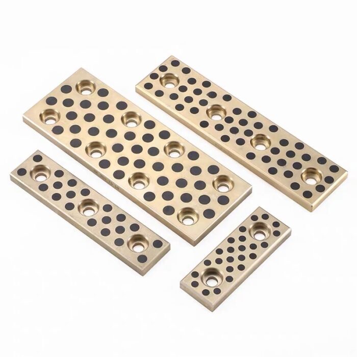 Copper self-lubricating Plate - Plugged Graphite - Oil-free