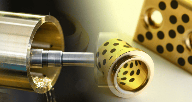 Self-Lubricated Material Graphite Impregnated Brass Bushing