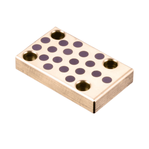 Copper self-lubricating Plate - Plugged Graphite - Oil-free