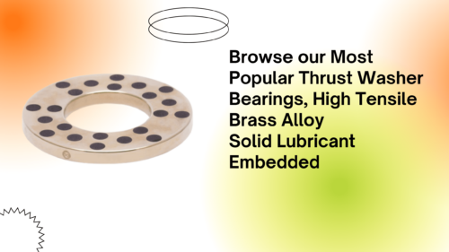 Solid lubricated Thrust Washer - JTW Brass Oilless Washer