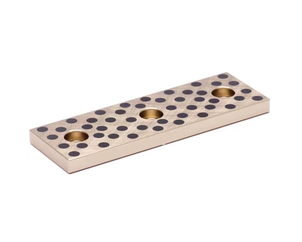 Bronze Wear Plate - Plugged Graphite - Oil-free Plate