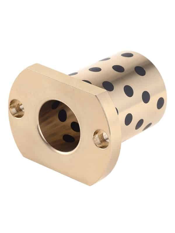 Plain Bearing Bushes with Flange - Metallic Brass Bearings