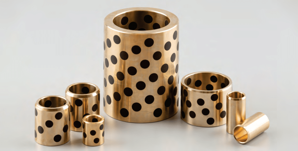 Plain Bearing Bushes with Flange - Metallic Brass Bearings